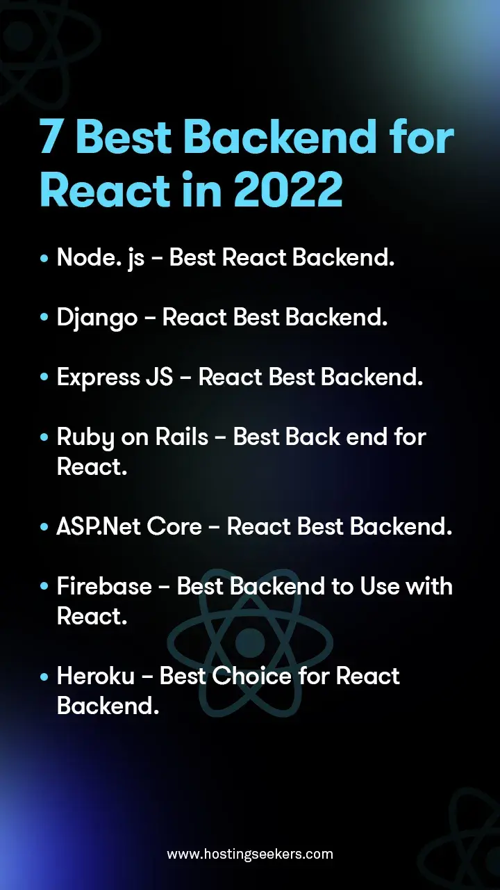 ReactJS | 7 Best Backend for React in 2022