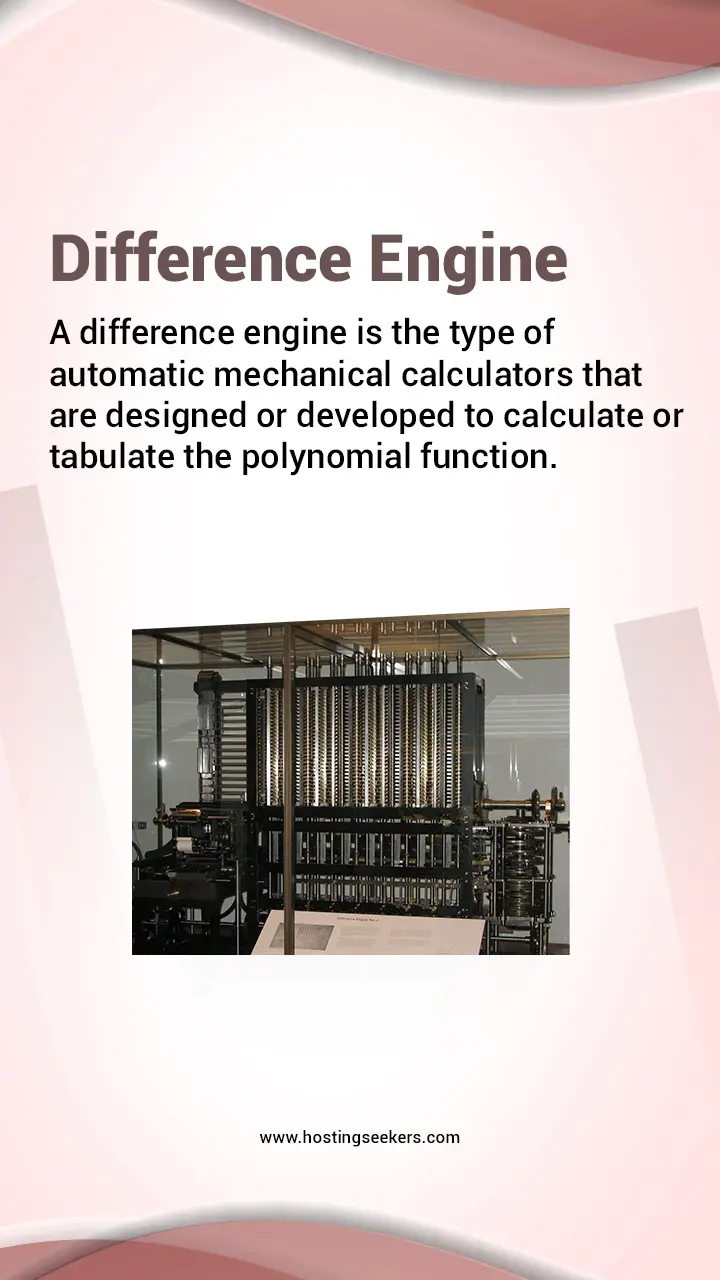 Analytical Engine vs. Difference Engine - Hostingseekers