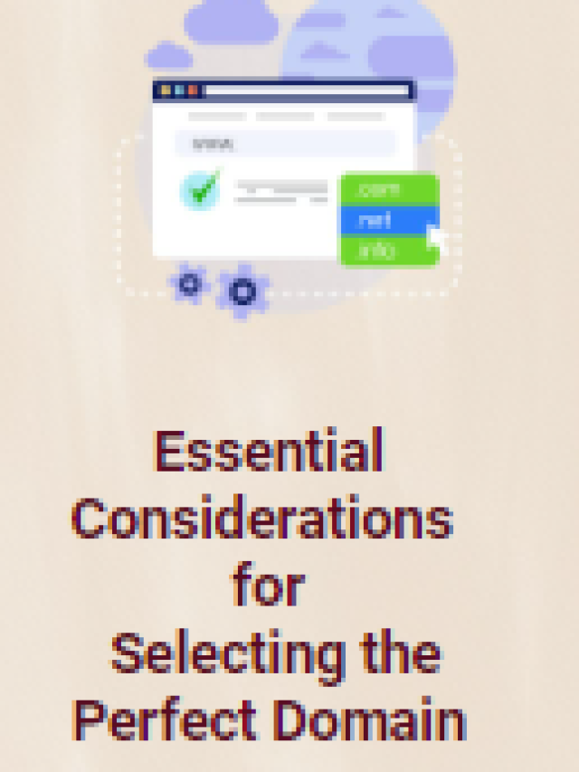 Essential Considerations For Selecting The Perfect Domain Hostingseekers